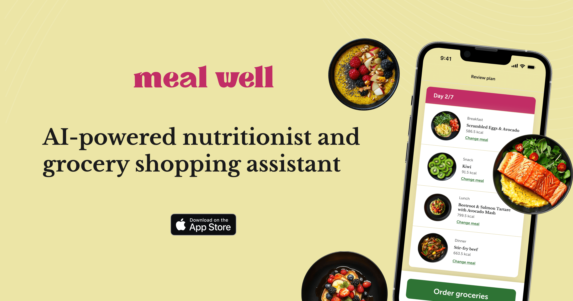 AI Meal Planner & Grocery Assistant | MealWell App